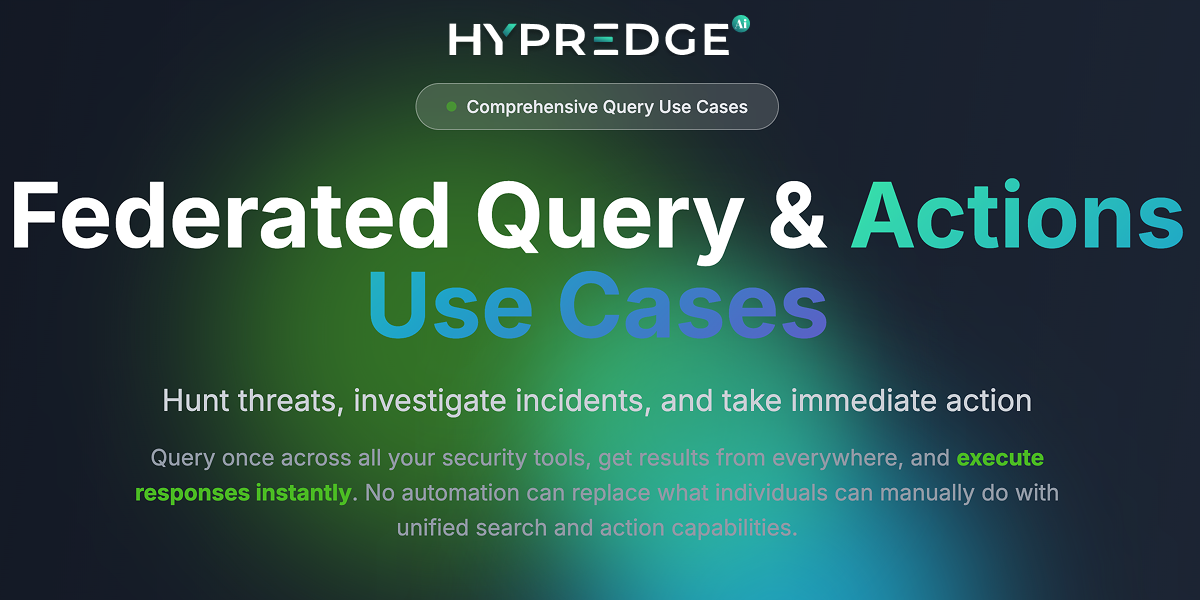 Federated Search & Actions | Query All Tools, Act on Results | HyprEdge AI